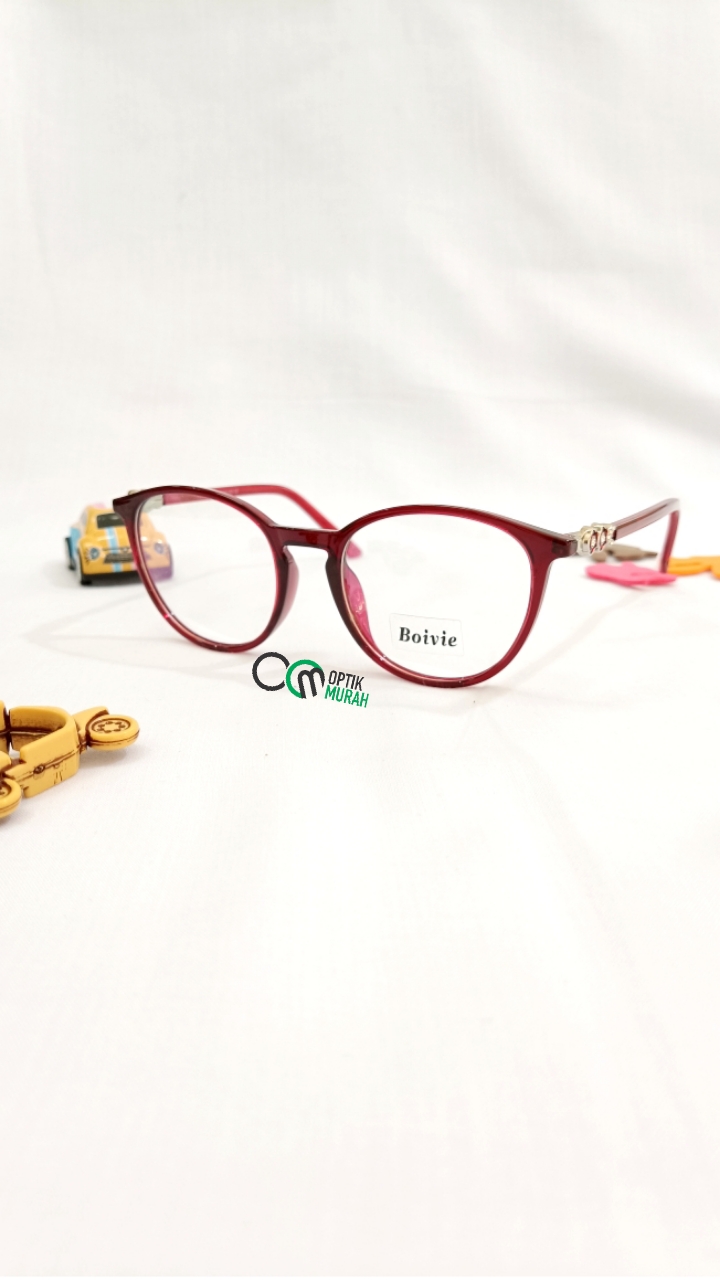 Frame kacamata bulat lebar plastik fashion wanita BV F00051 | Optik ...