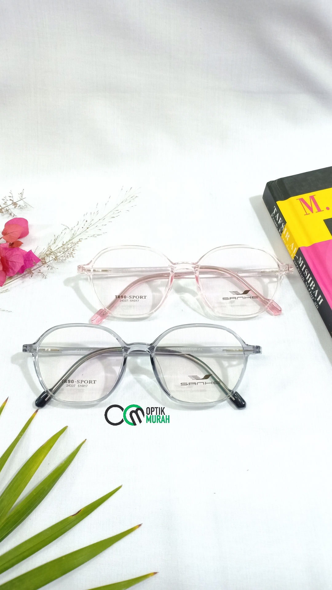 Frame kacamata segi enam lentur elastis unik Sanhe 24337 | Optik Murah ...